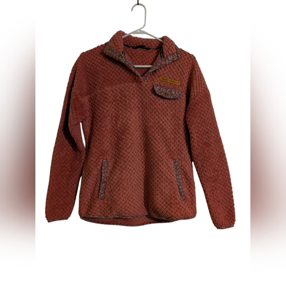 Simply Southern | Jackets & Coats | Simply Southern Pink Teddy Jacket ...